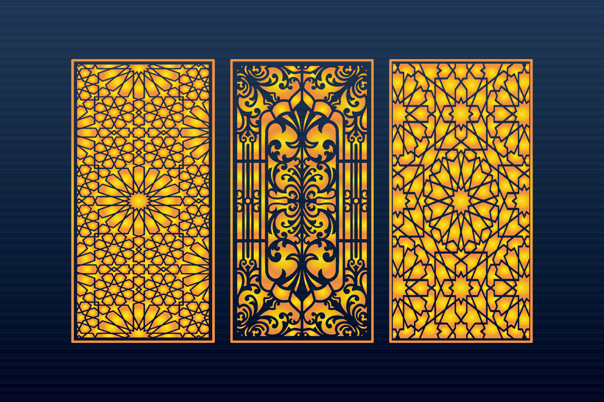 Abstract Geometric Islamic Background Decorative Arabic Ornament Cnc Cut Laser Pattern 13718376