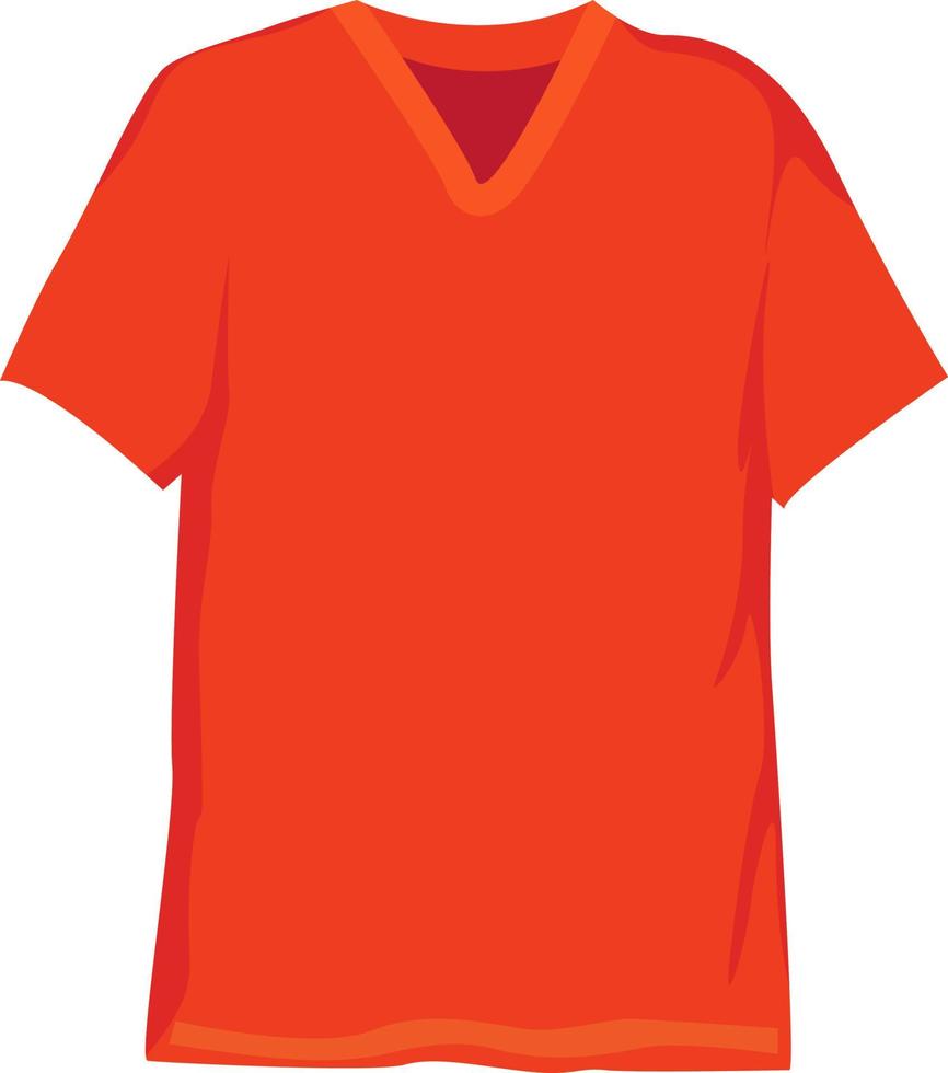 Camiseta Roja Ilustración Vector Sobre Fondo Blanco 13721406 Vector En Vecteezy