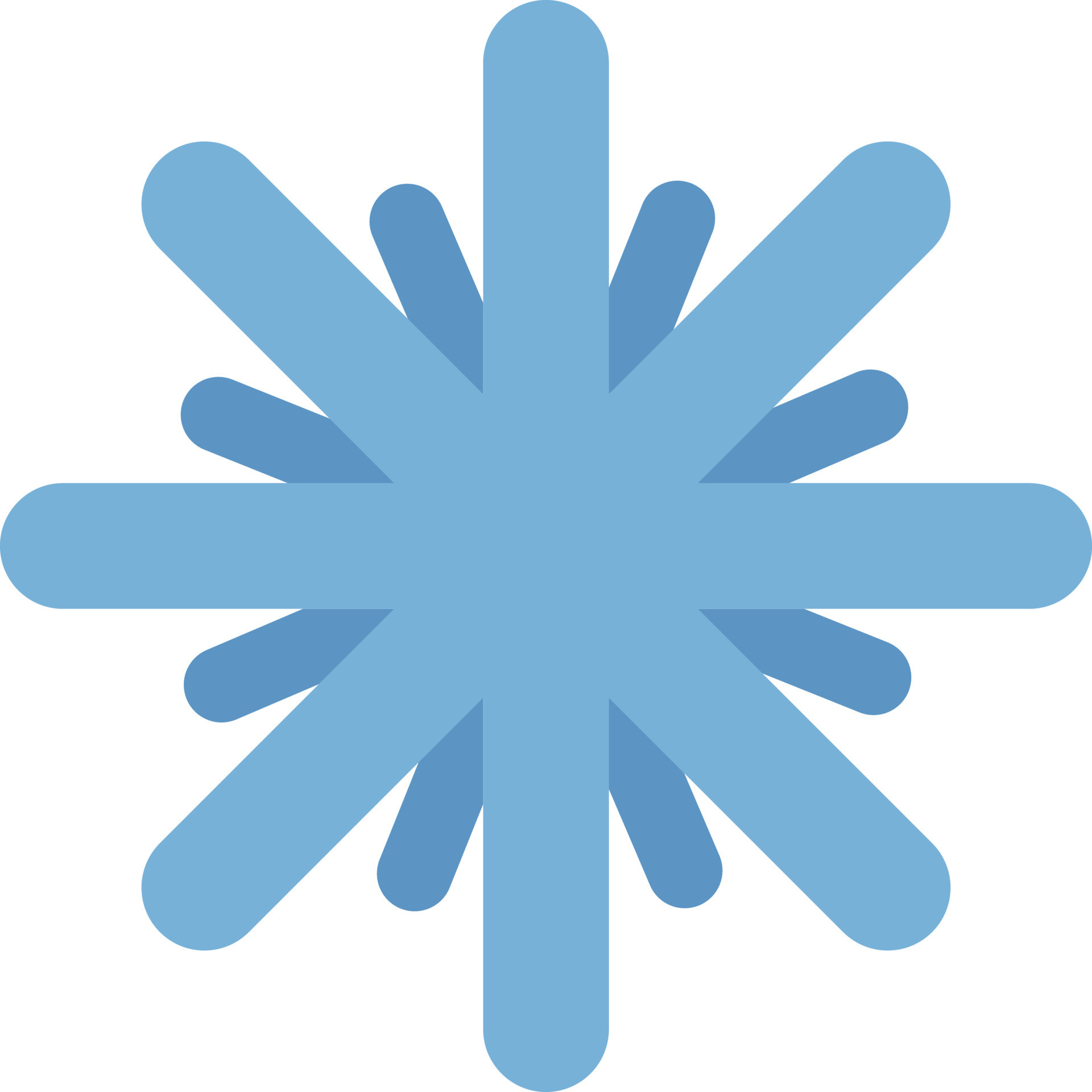 Blue snowflake, illustration, vector, on a white background. 13722270 ...
