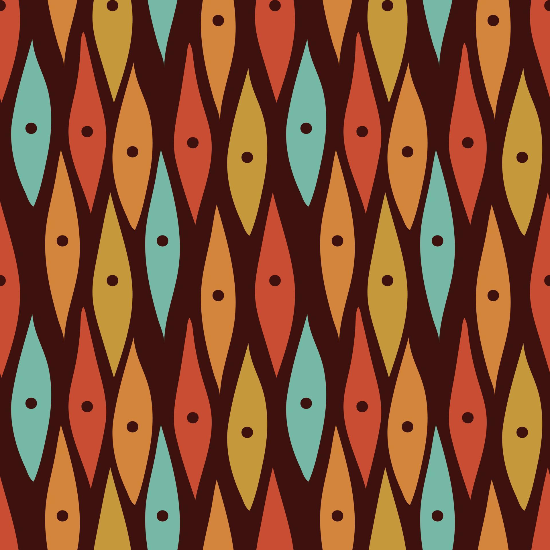 Groovy seamless pattern. Seamless abstract pattern in vintage 70s style ...