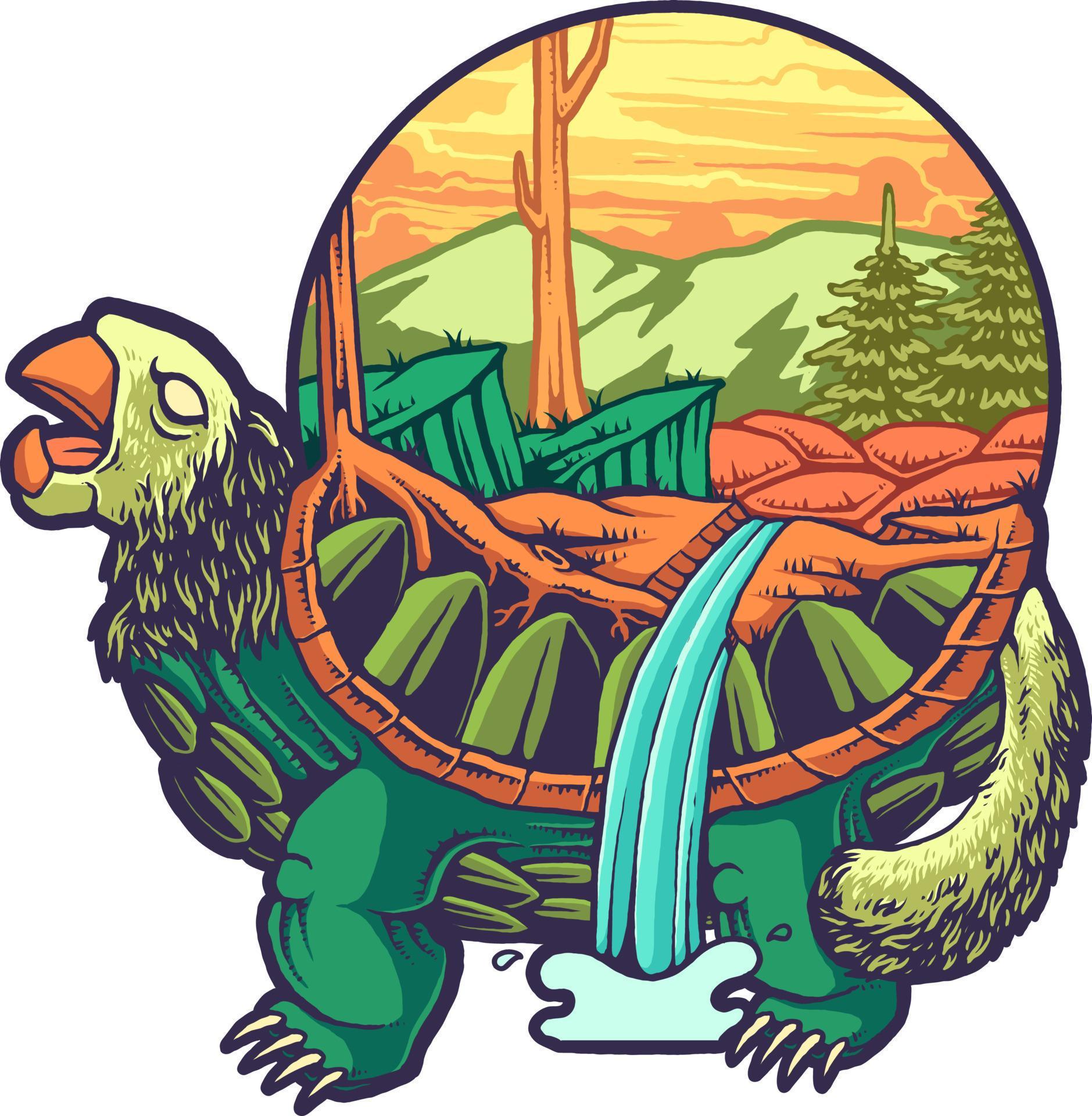 the turtle vector illustration 13725846 Vector Art at Vecteezy