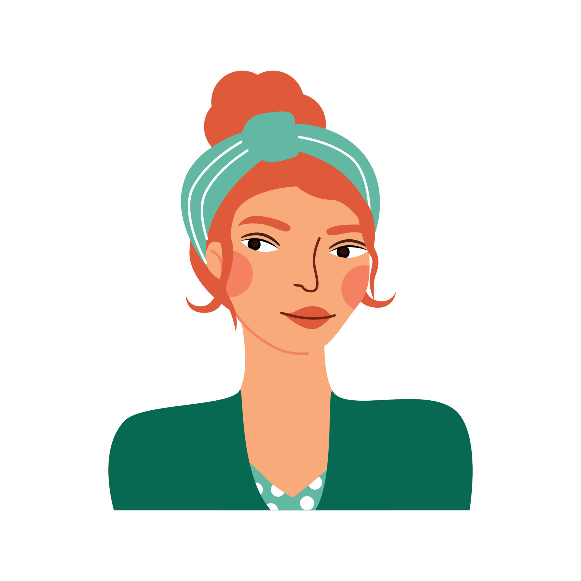 Vector Illustration Of Female Avatar 13726326 Vector Art At Vecteezy