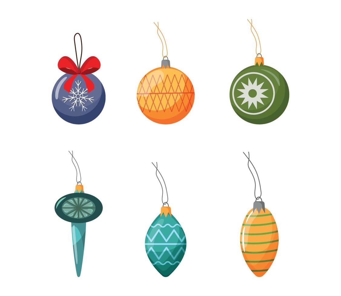 Set Christmas toy 13726353 Vector Art at Vecteezy