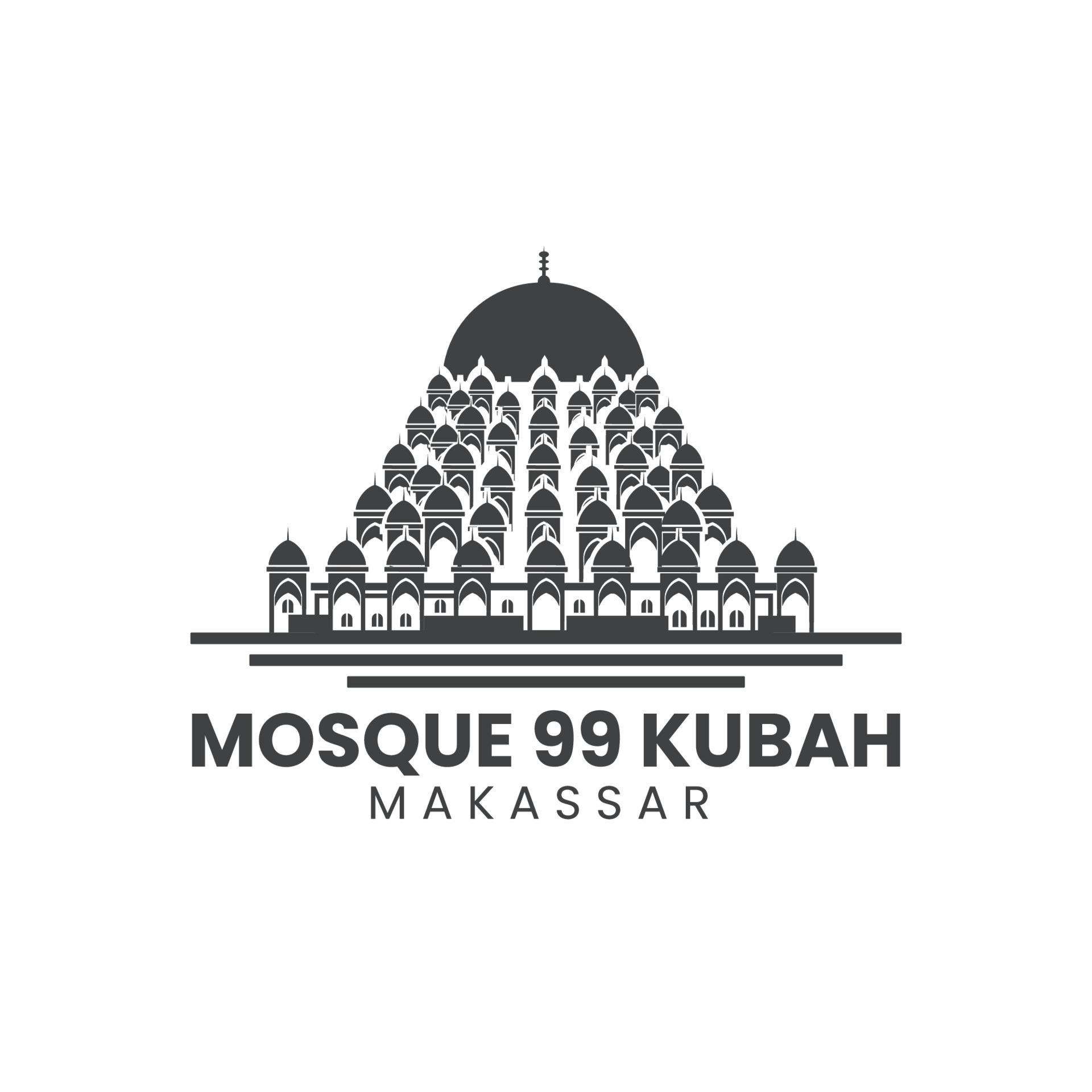 Creative Template Logo Mosque 99 Kubah Makassar 13729306 Vector Art At Vecteezy