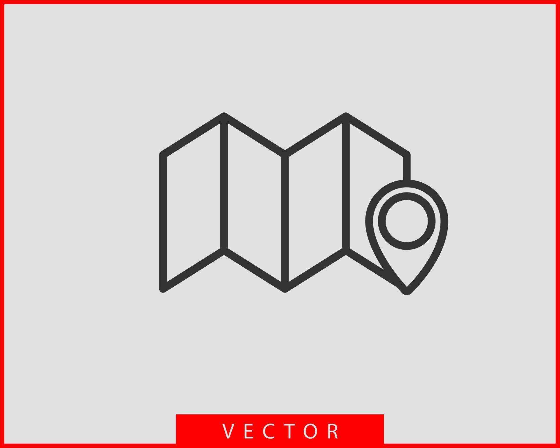 Map Icons Marker Pointer Pin Location Vector Icon Gps Navigation Symbol 13729632 Vector Art