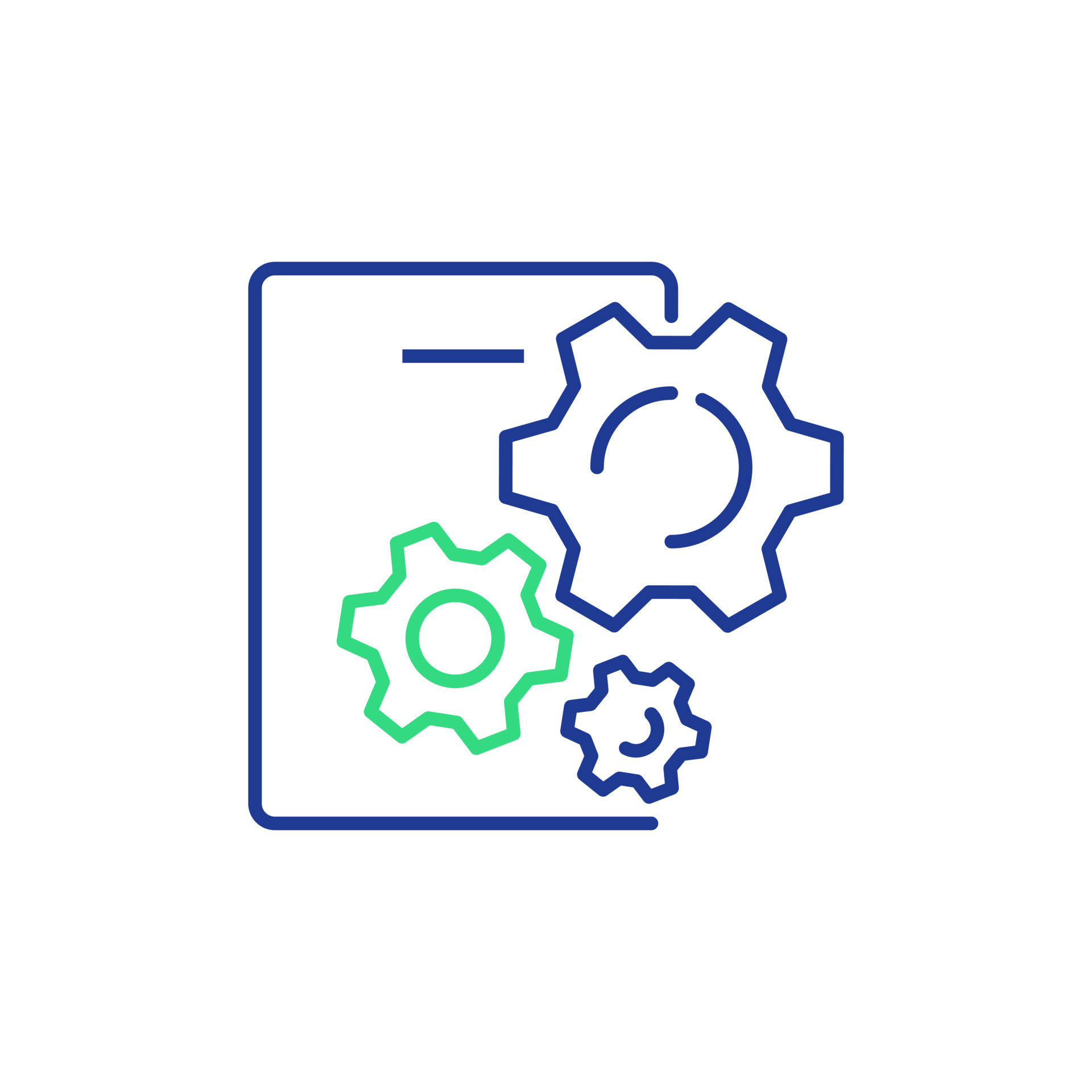 Manual Documentcogwheel And Paper File Capturing Digital Informationbig Data Processing