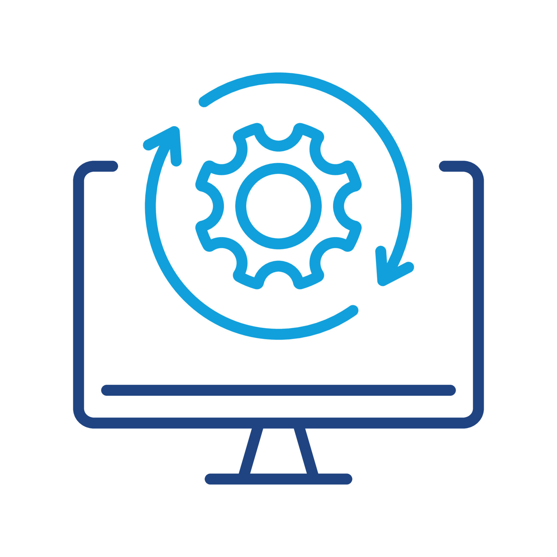 Upgrade of Software color Line Icon. Computer System Update Linear ... Upgrade of Software color Line Icon. Computer System Update Linear ...
