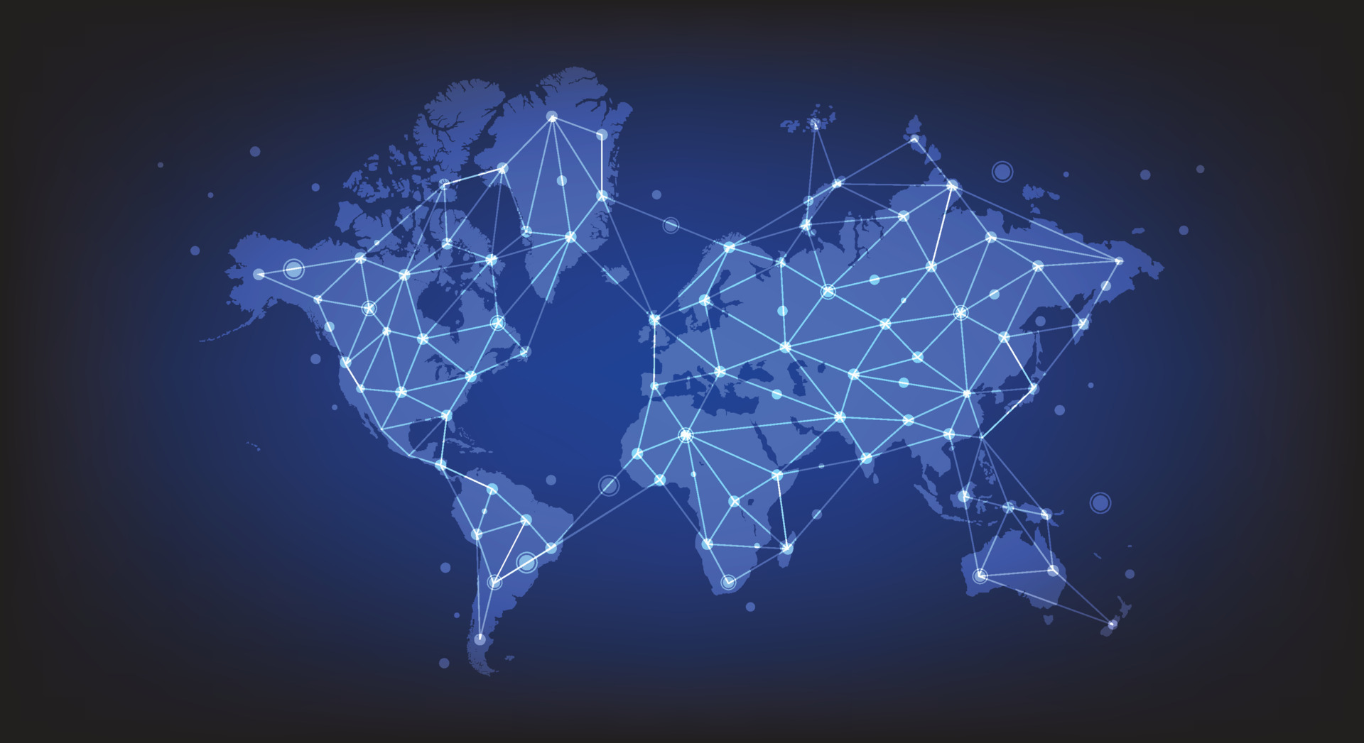 Abstract Of World Map Network 13734069 Vector Art At Vecteezy