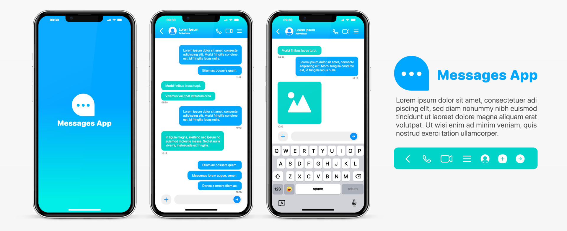 Message Smartphone Template Mobile Chatting Sms App Template Bubbles Message Bubbles Chat On