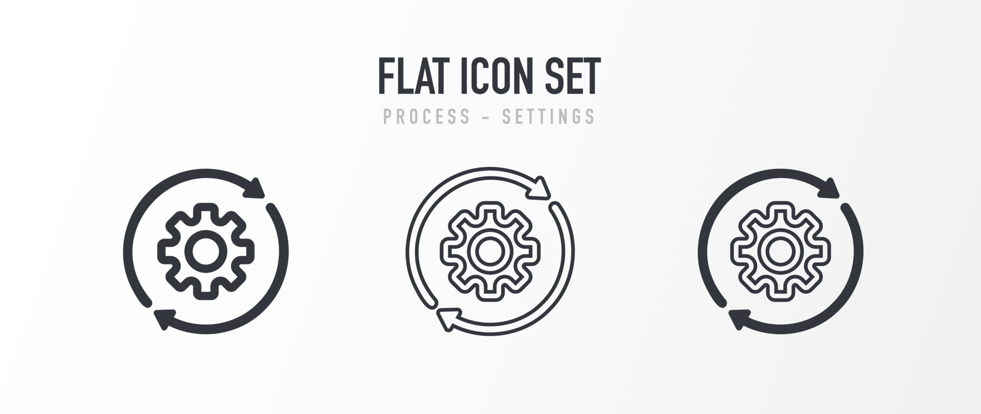 Set of process icons. Agile progress line icon. Gear, arrow, circle ... Set of process icons. Agile progress line icon. Gear, arrow, circle ...