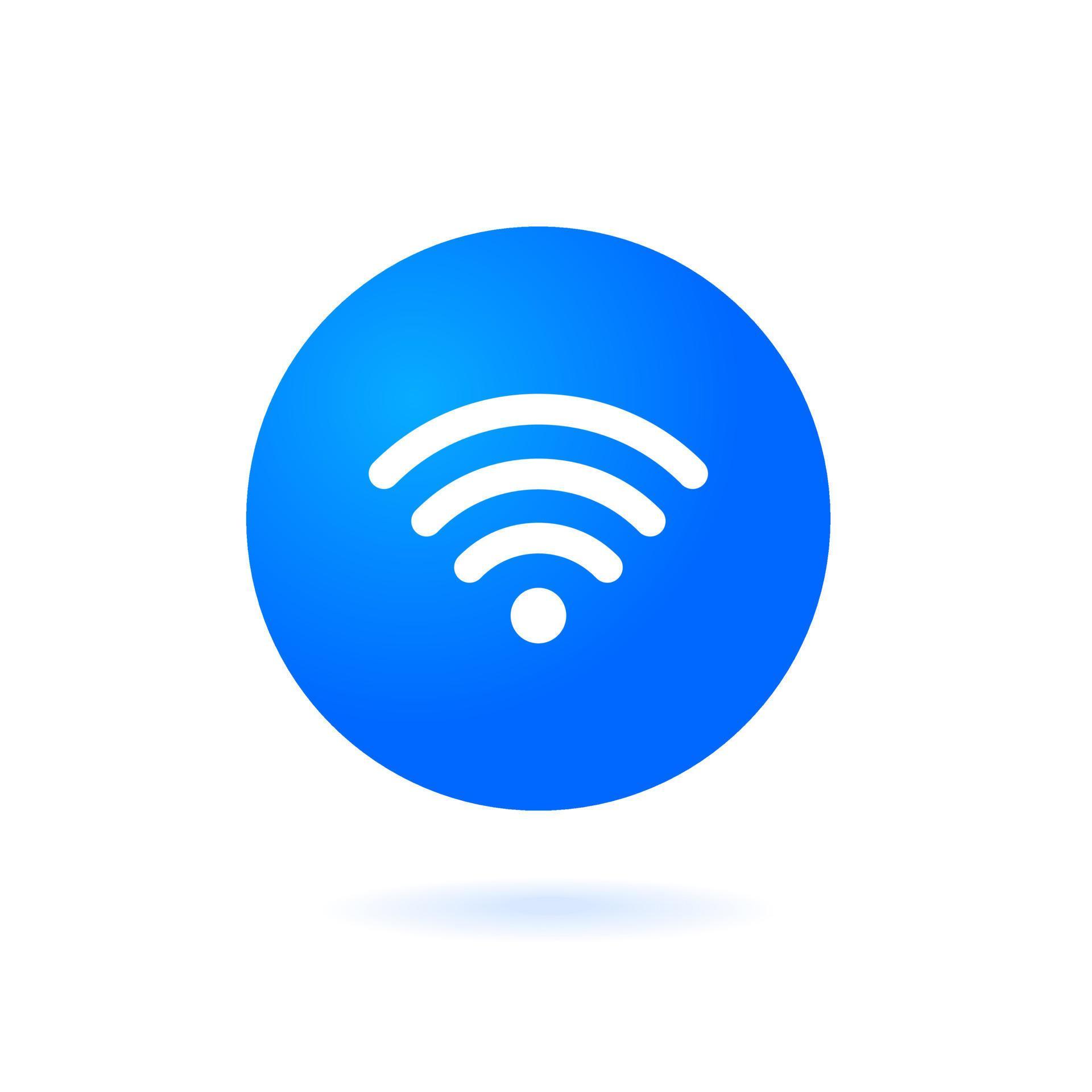 3d Wifi Icon Web Push Vector Wi Fi Hotspot Signal Sign Wireless Icon