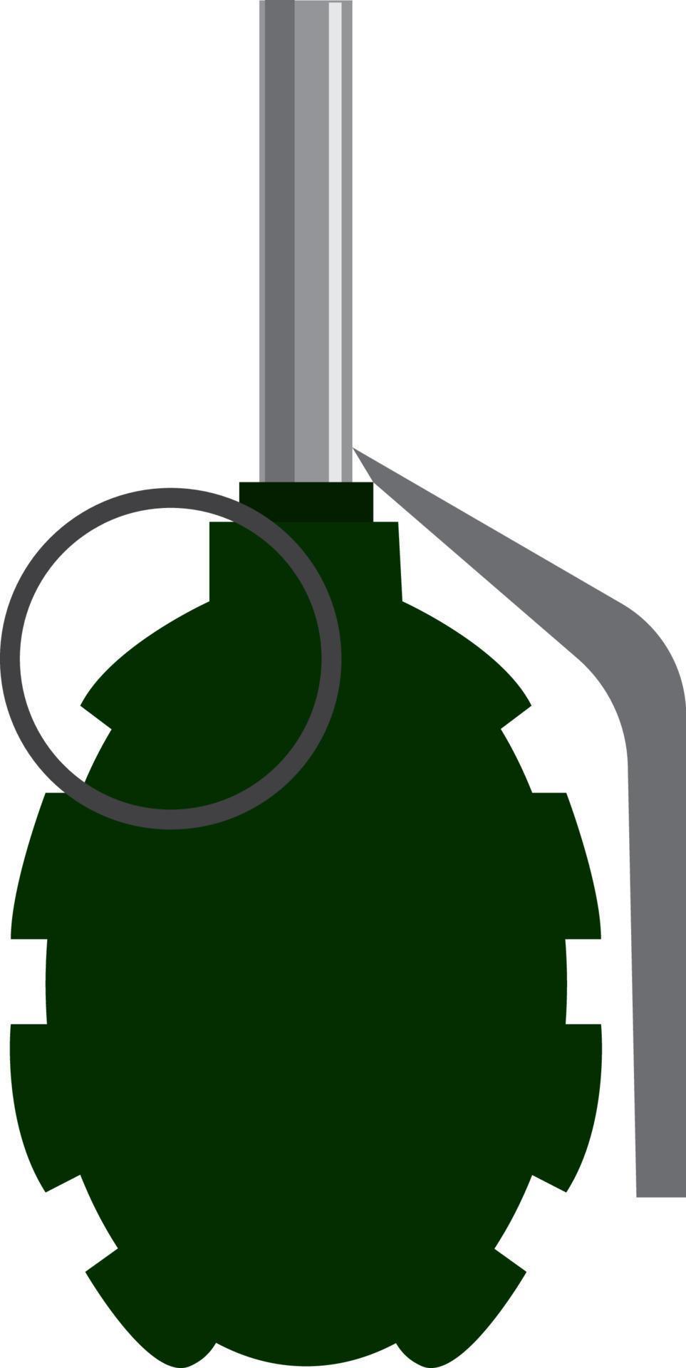 Army hand grenade vector or color illustration 13735559 Vector Art at ...