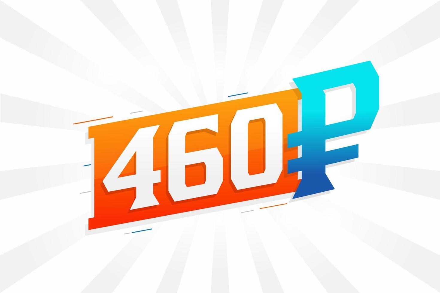 460 Ruble symbol bold text vector image. 460 Russian Ruble currency ... 460 Ruble symbol bold text vector image. 460 Russian Ruble currency ...