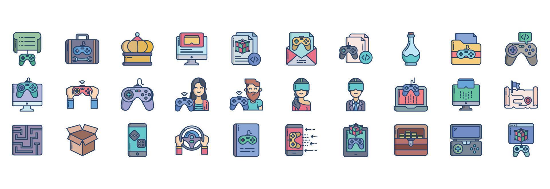 Collection of icons related to Game Development, including icons like ...