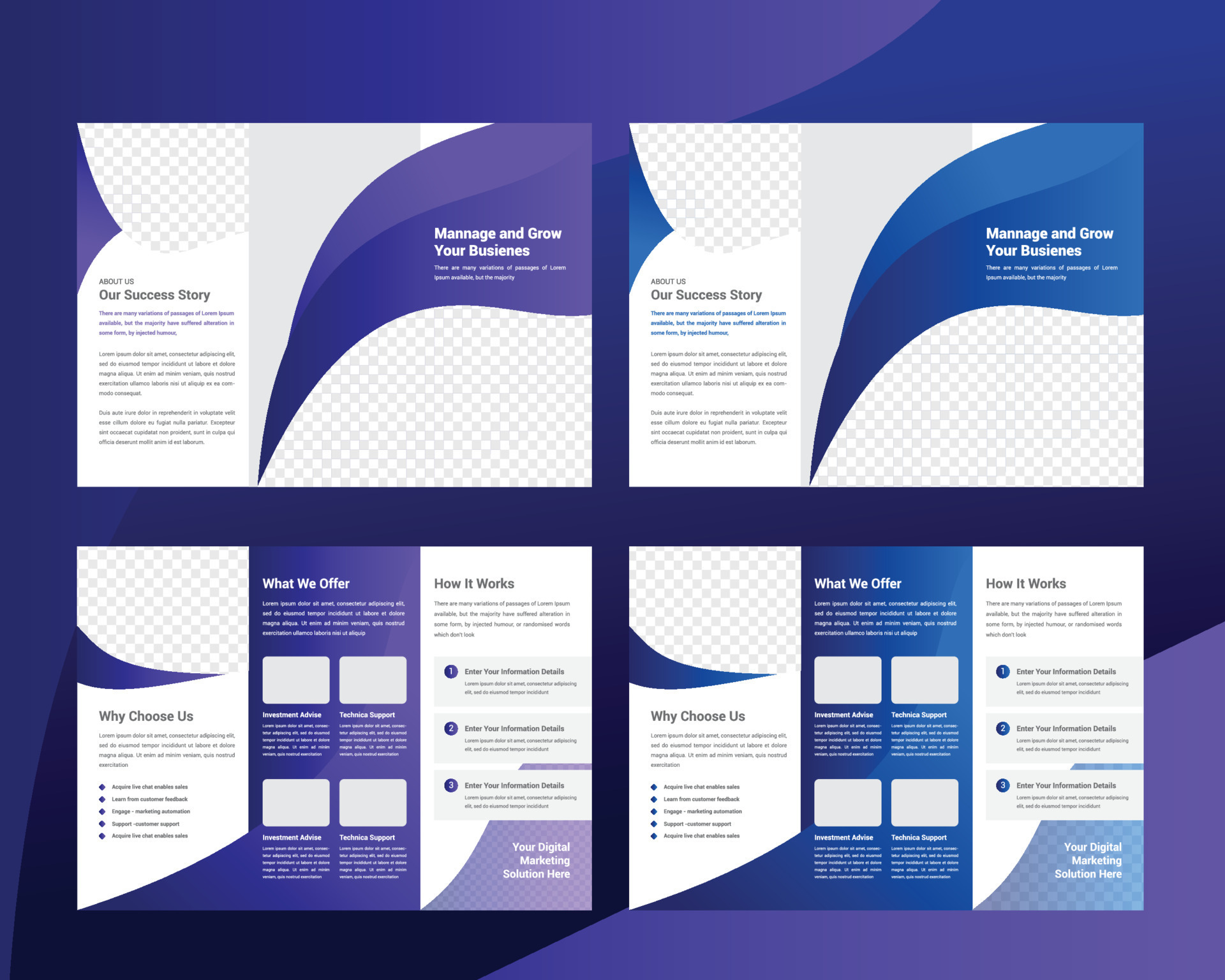 Trifold Brochure Template 13740006 Vector Art at Vecteezy