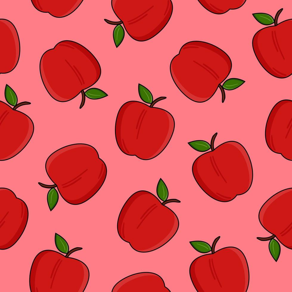Apple Seamless Pattern 13741030 Vector Art At Vecteezy