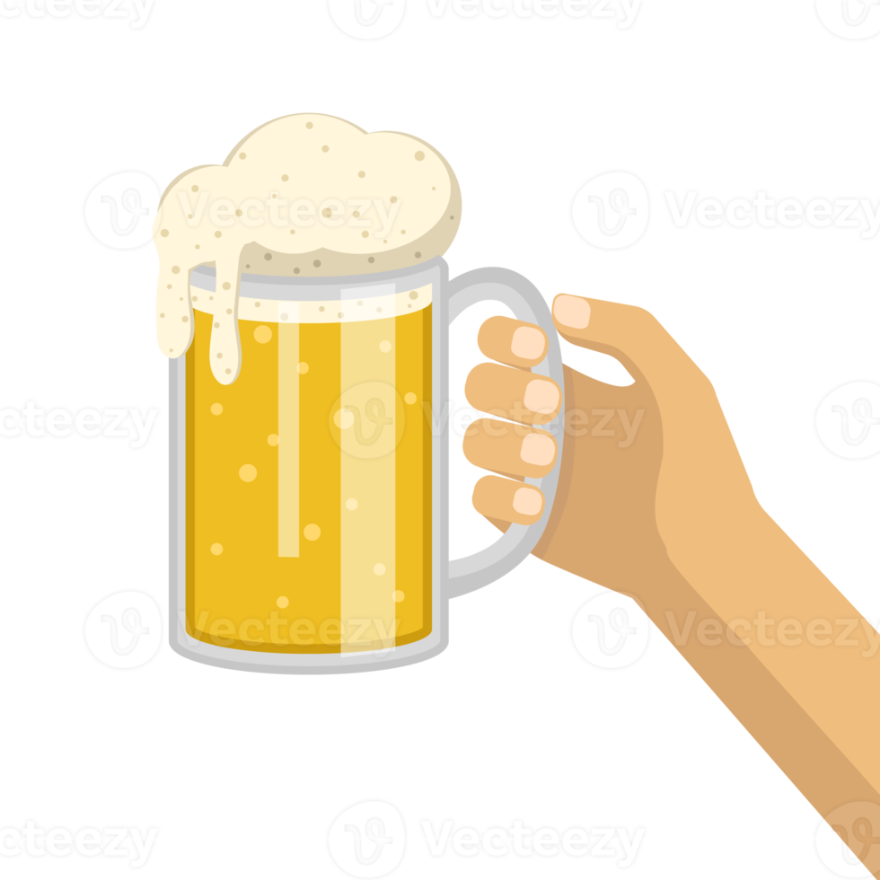 Free Hand holding beer mug in flat design 13743315 PNG with Transparent ... Free Hand holding beer mug in flat design 13743315 PNG with Transparent ...