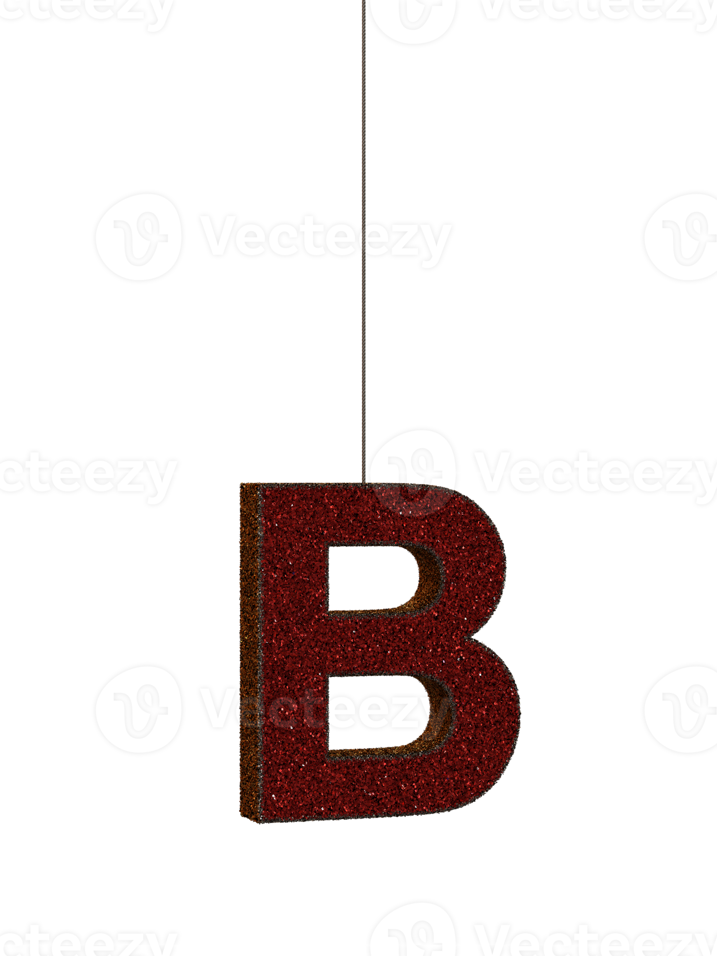 Red Gold Sparkling Glitter Ornament Text Typeface B 13743729 Png