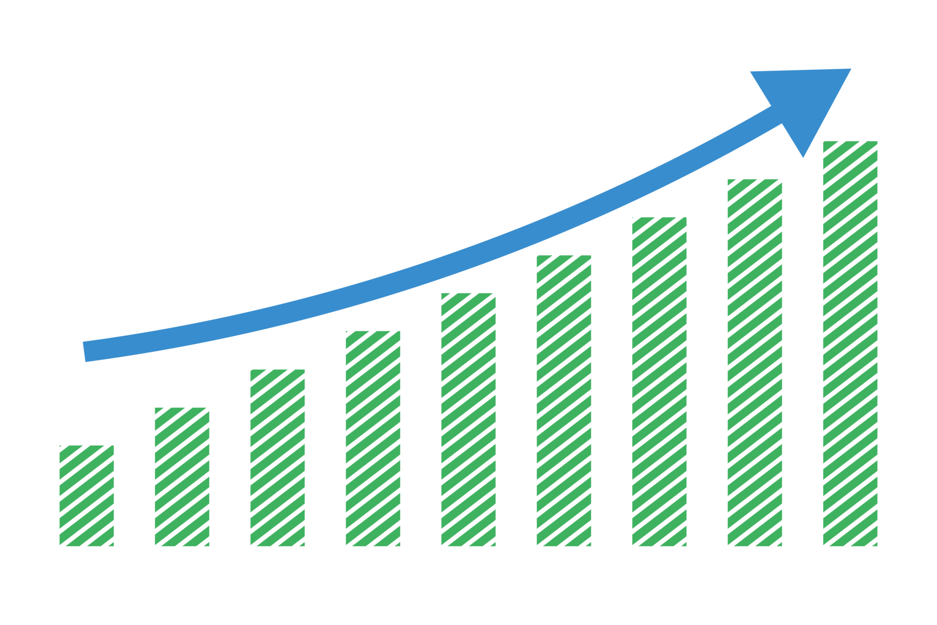bar graph growth and up arrow 13743766 PNG