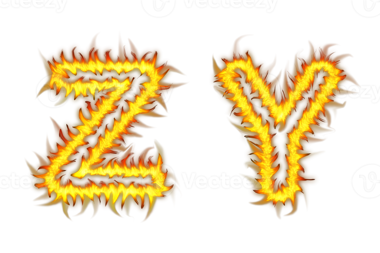 Realistic Fire font text Y Z letters of the alphabet, Fire style ... Realistic Fire font text Y Z letters of the alphabet, Fire style ...