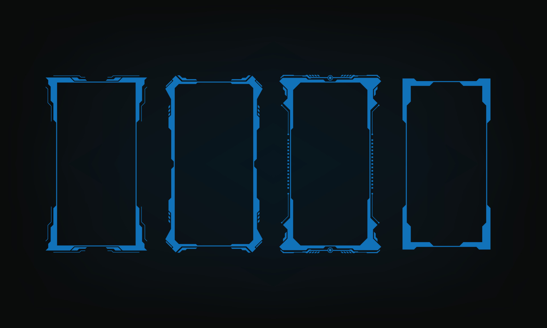 HUD Futuristic User Screen Control Interface Set. Abstract Virtual ...