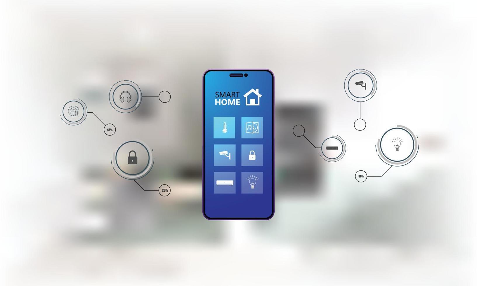 Smart home interface with AR view of IOT objects interior 13744317 ... Smart home interface with AR view of IOT objects interior 13744317 ...