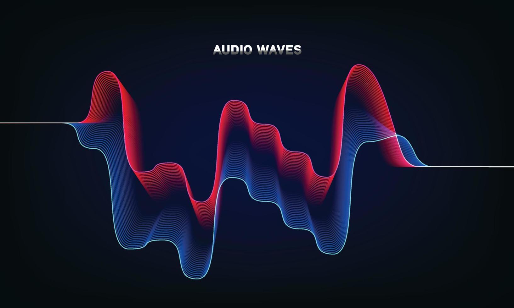 Equalizer music visualisation, sound waves futuristic. Frequency audio waveform, voice graph ...