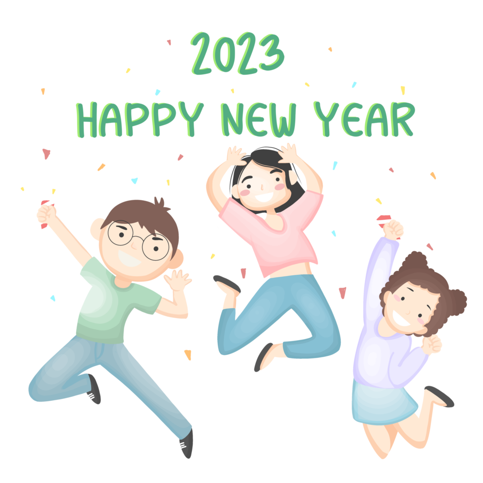 Free New Year 2023 Party People Celebrating And Happy Christmas