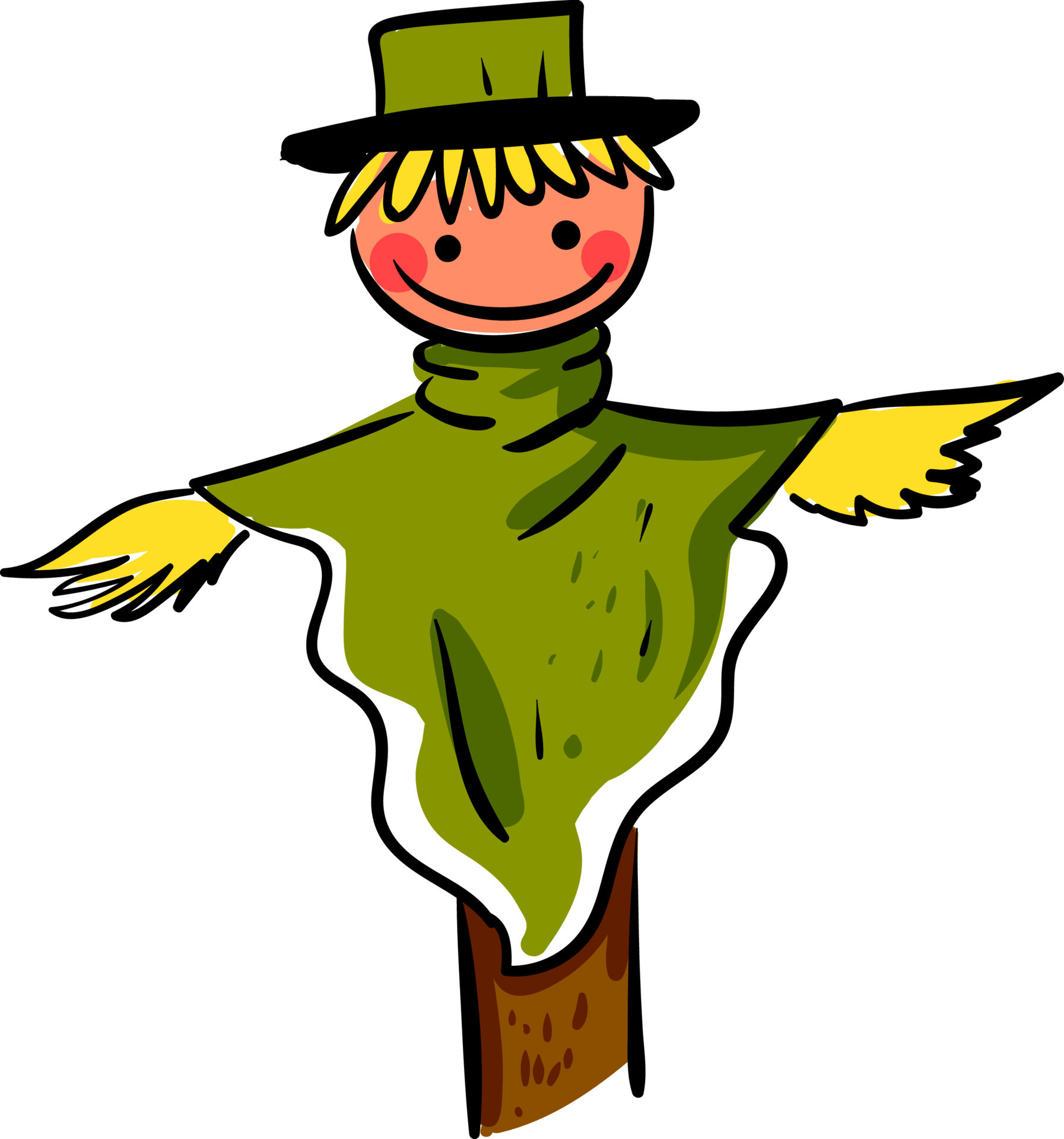 Happy Scarecrow Clipart