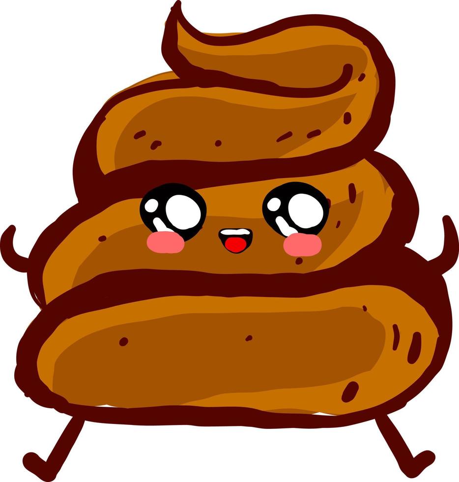 Cute poop, illustration, vector on white background. 13747617 Vector Art at Vecteezy