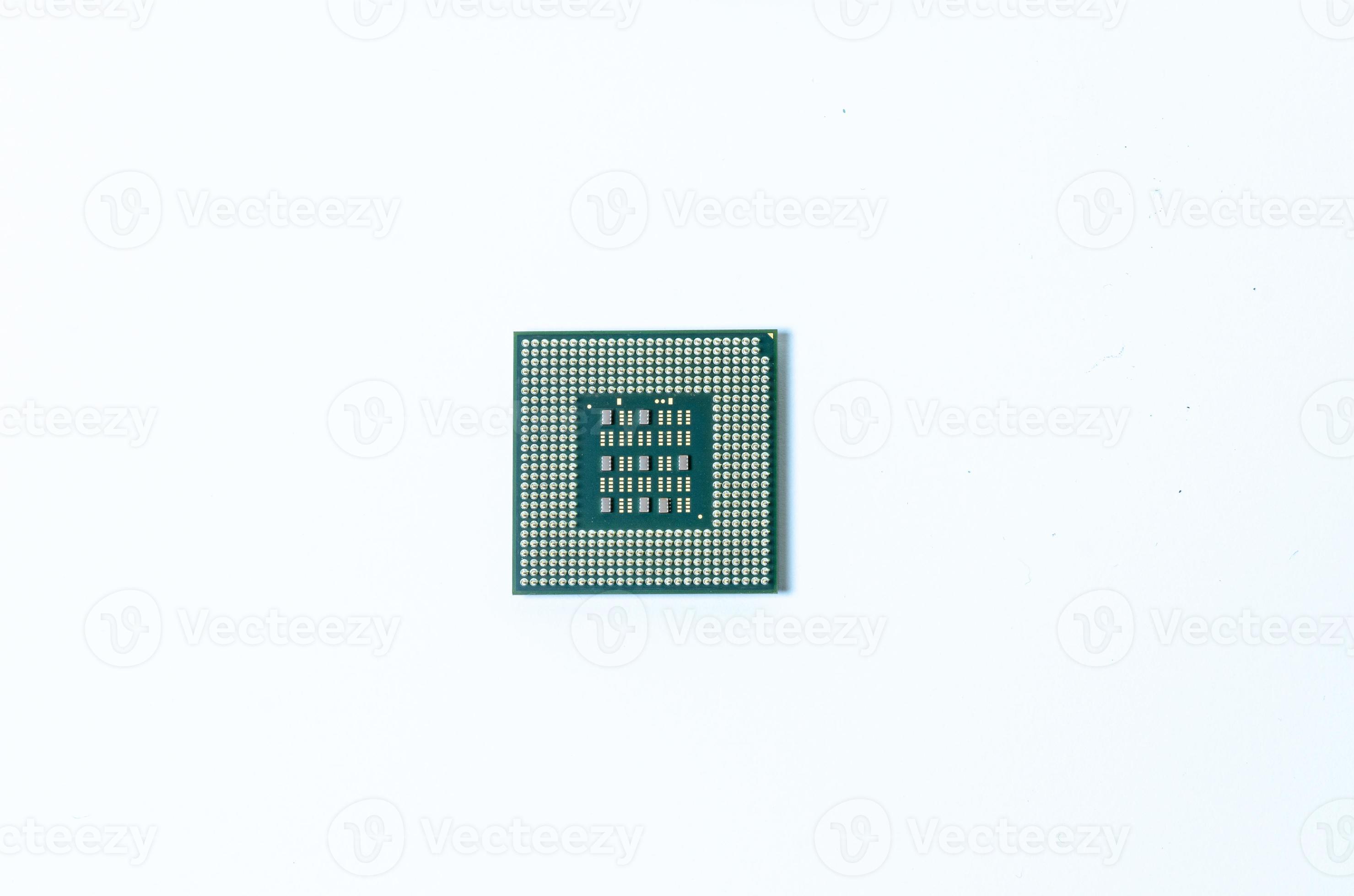 Computer Processor Cpu Central Processing Unit Microchip Isolated On White Background 13748696