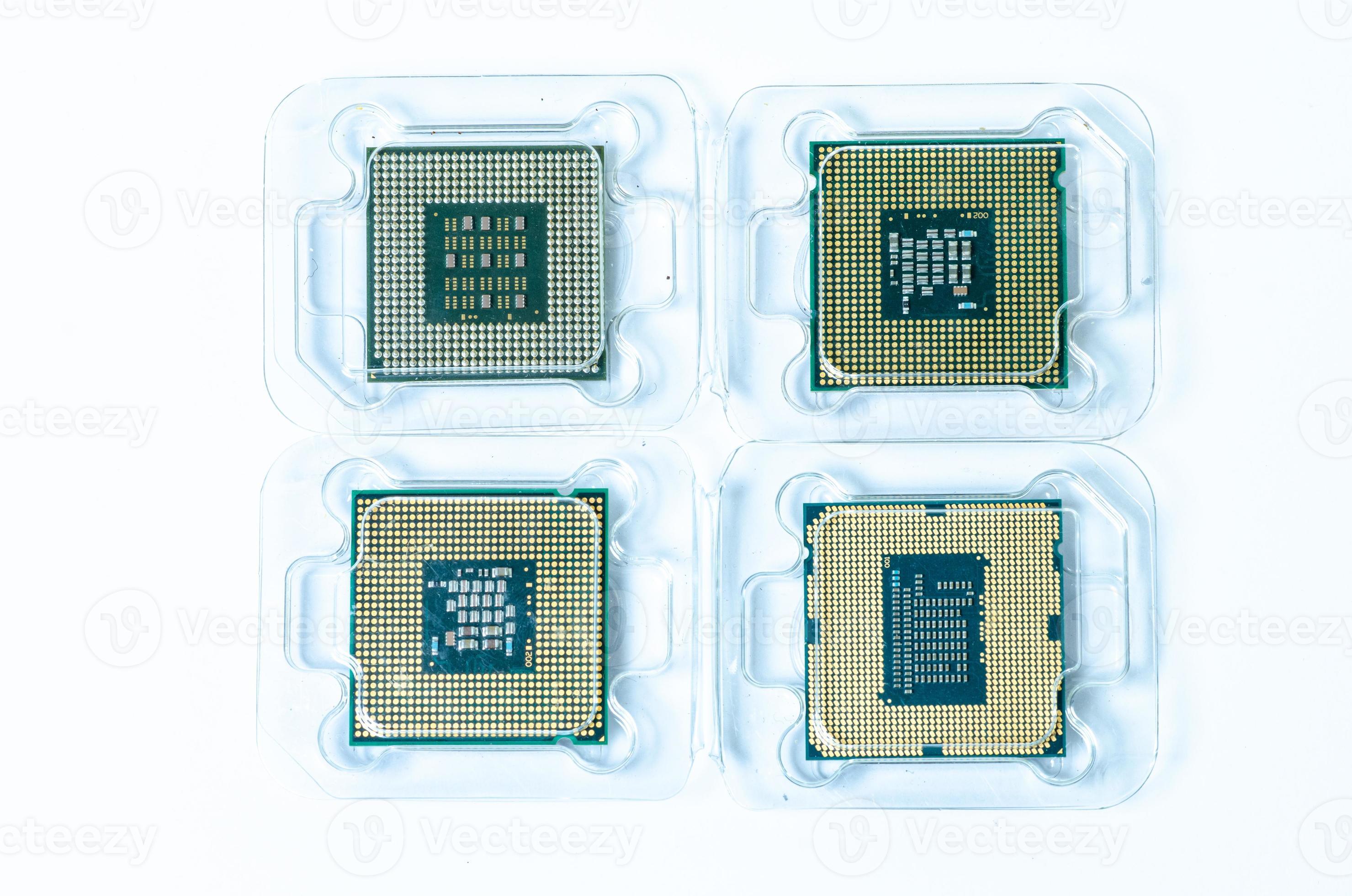 Computer Processor Cpu Central Processing Unit Microchip Isolated On