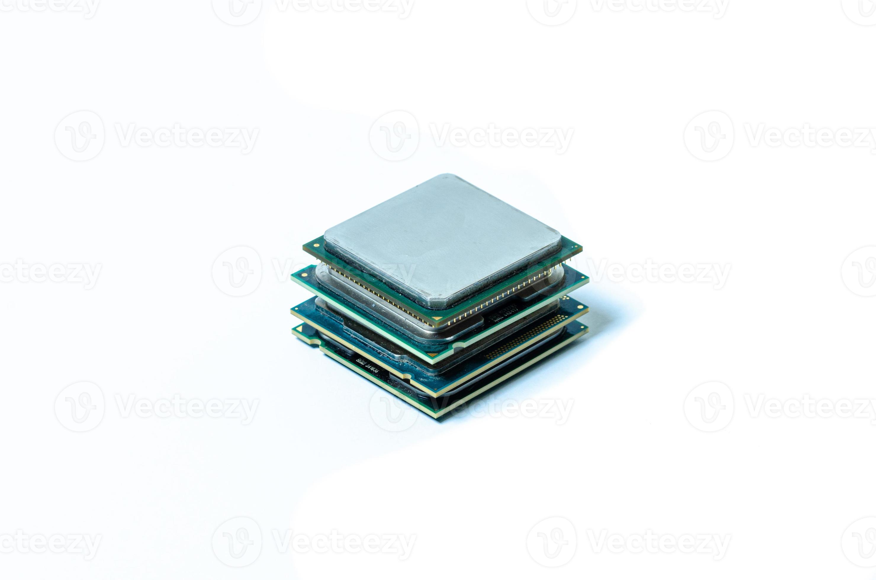 Computer Processor Cpu Central Processing Unit Microchip Isolated On