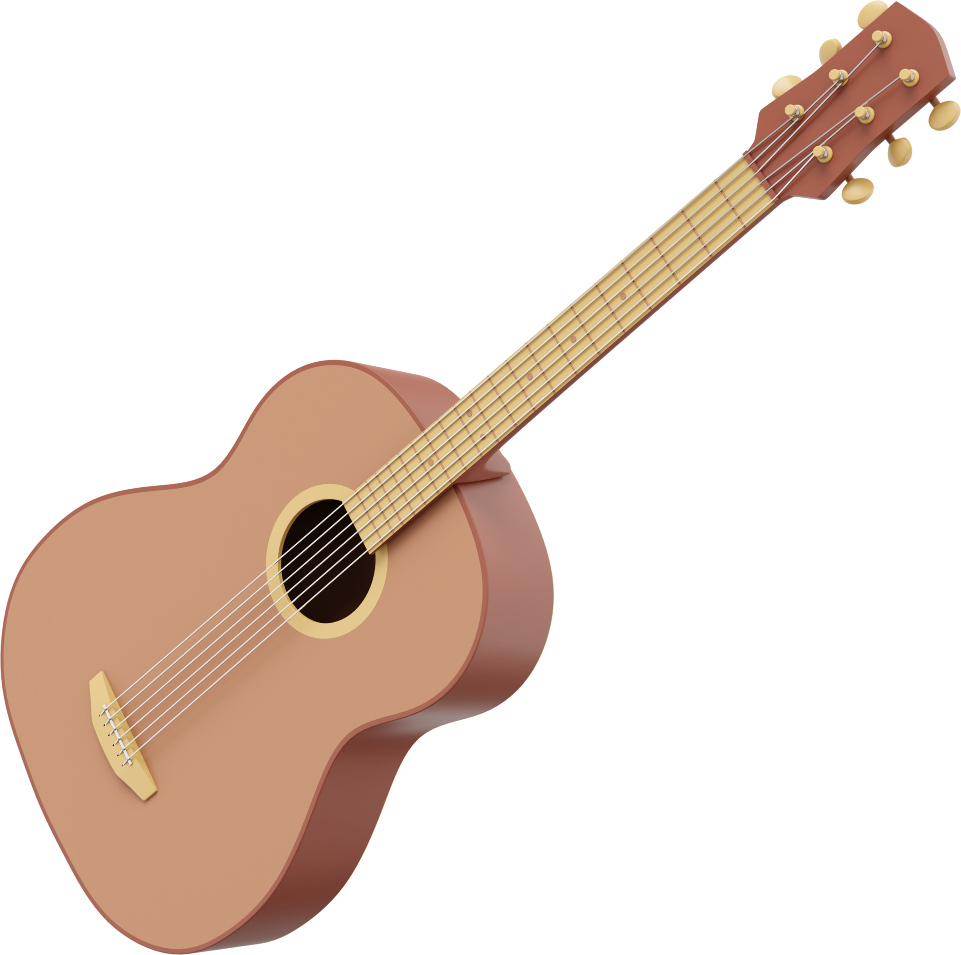 Realistic acoustic guitar. 3D rendering. PNG icon on transparent ... Realistic acoustic guitar. 3D rendering. PNG icon on transparent ...