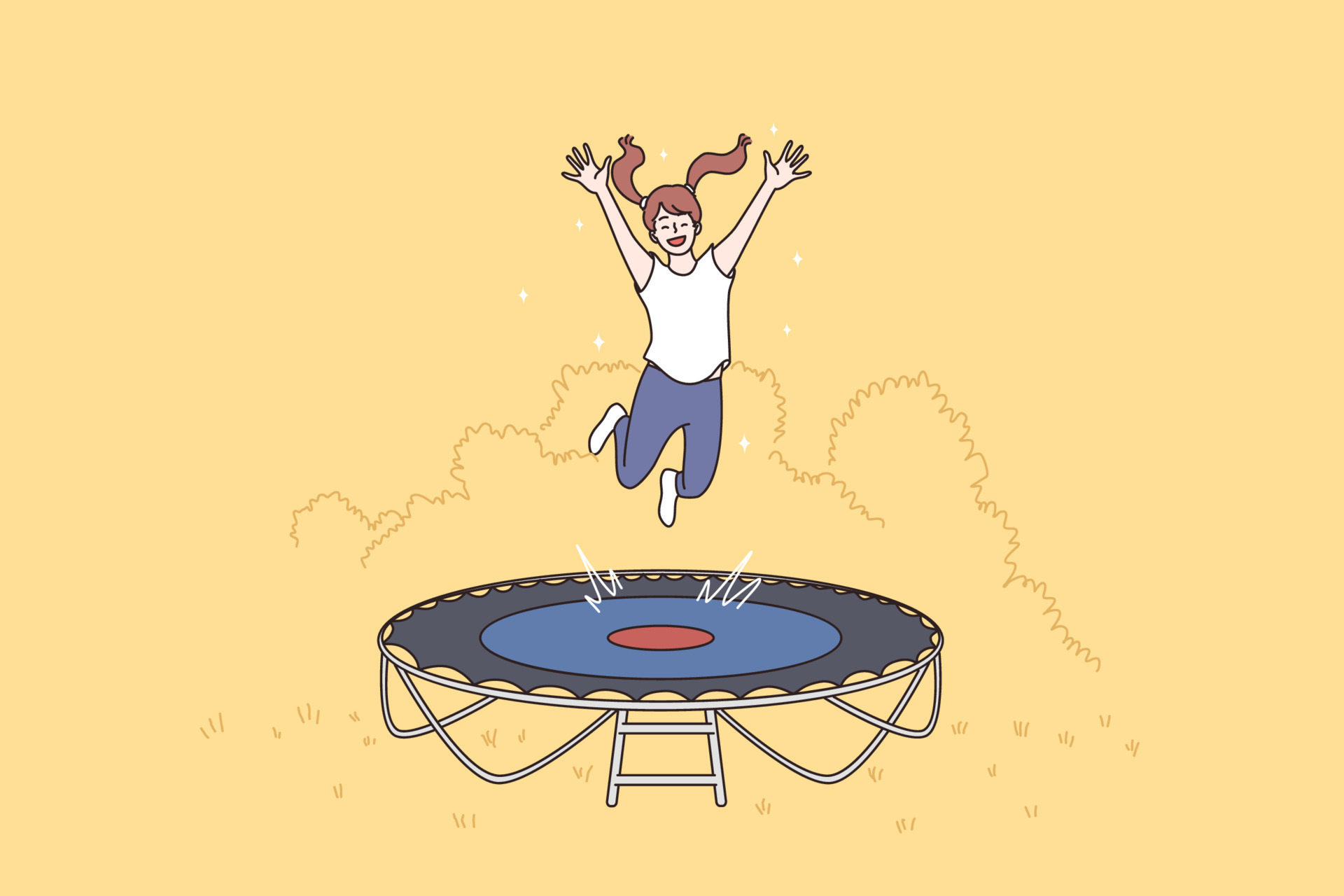 Summer Leisure Activities, Sport Concept. Cute Little Girl Playing On