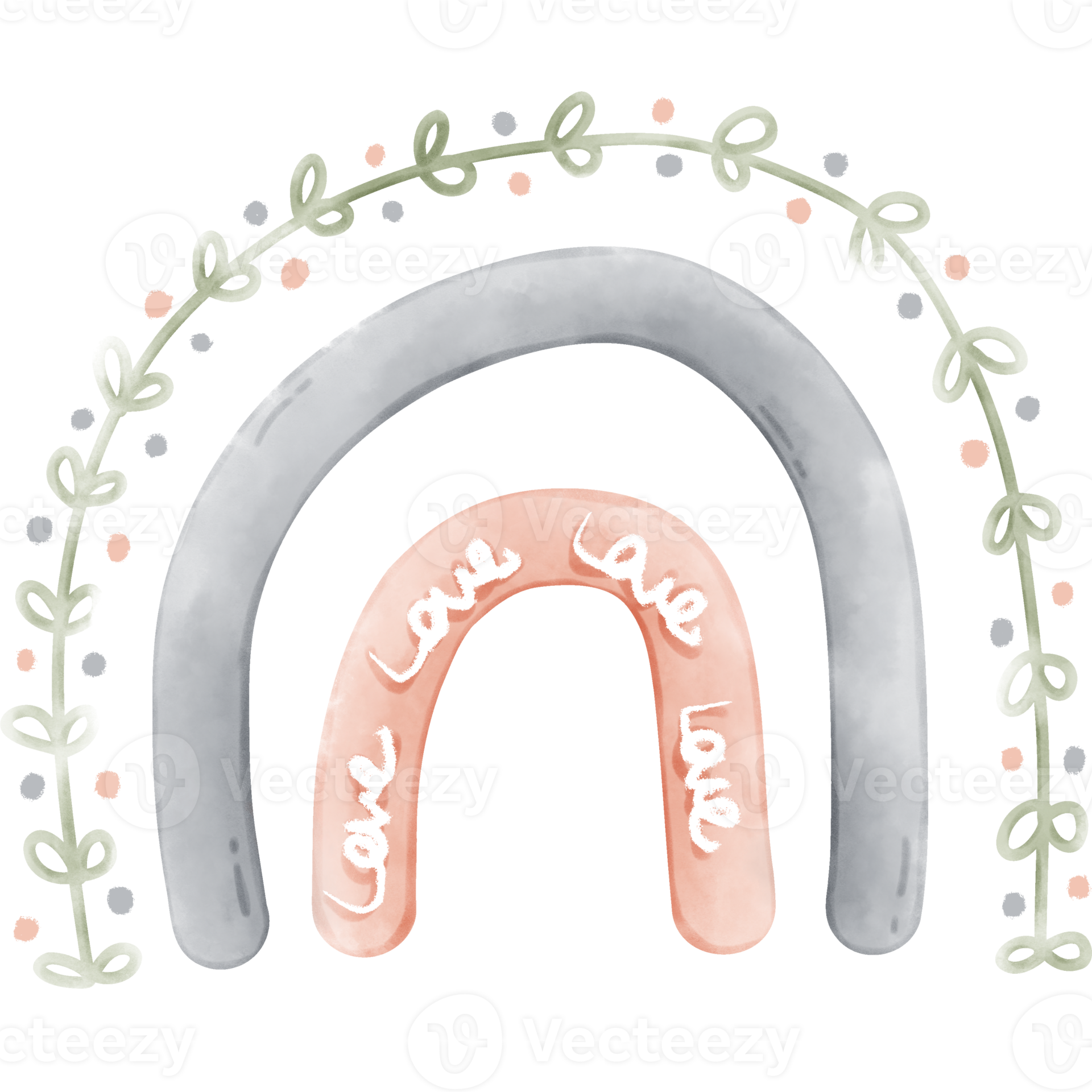 boho rainbow watercolor 13755342 PNG