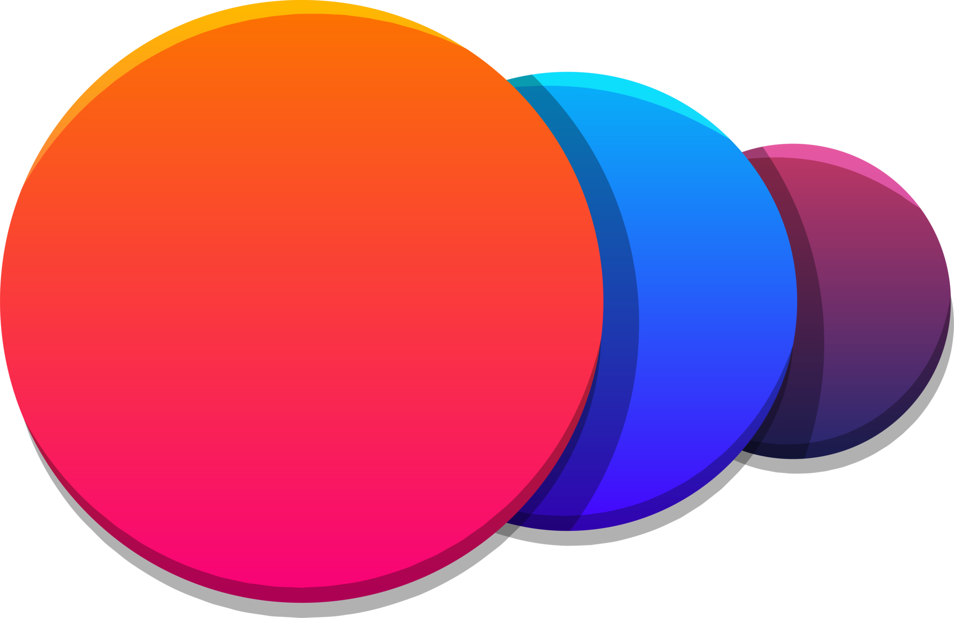 Abstract Overlapping Circle Logo Illustration In Trendy And Minimal Style 13758824 Png