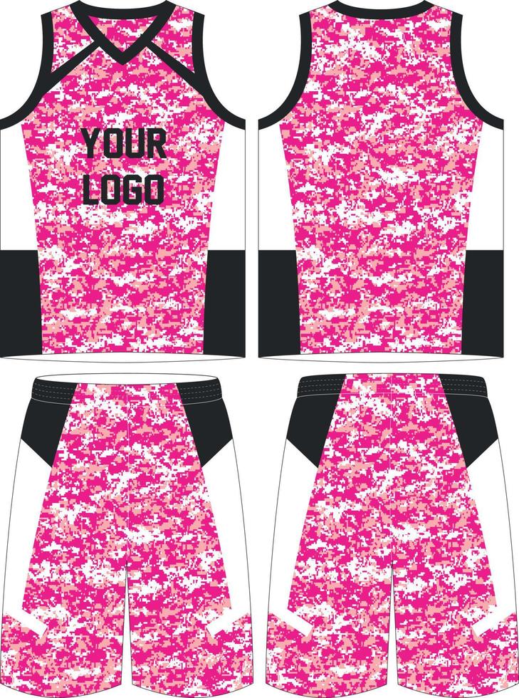 Basketball Uniform Design Template Abstract Pattern Background For Basketball Uniform