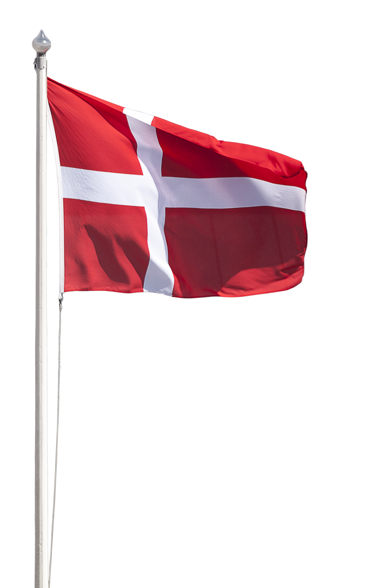Free drapeau du danemark flottant au vent du haut de son mât 13761189 PNG with Transparent ...
