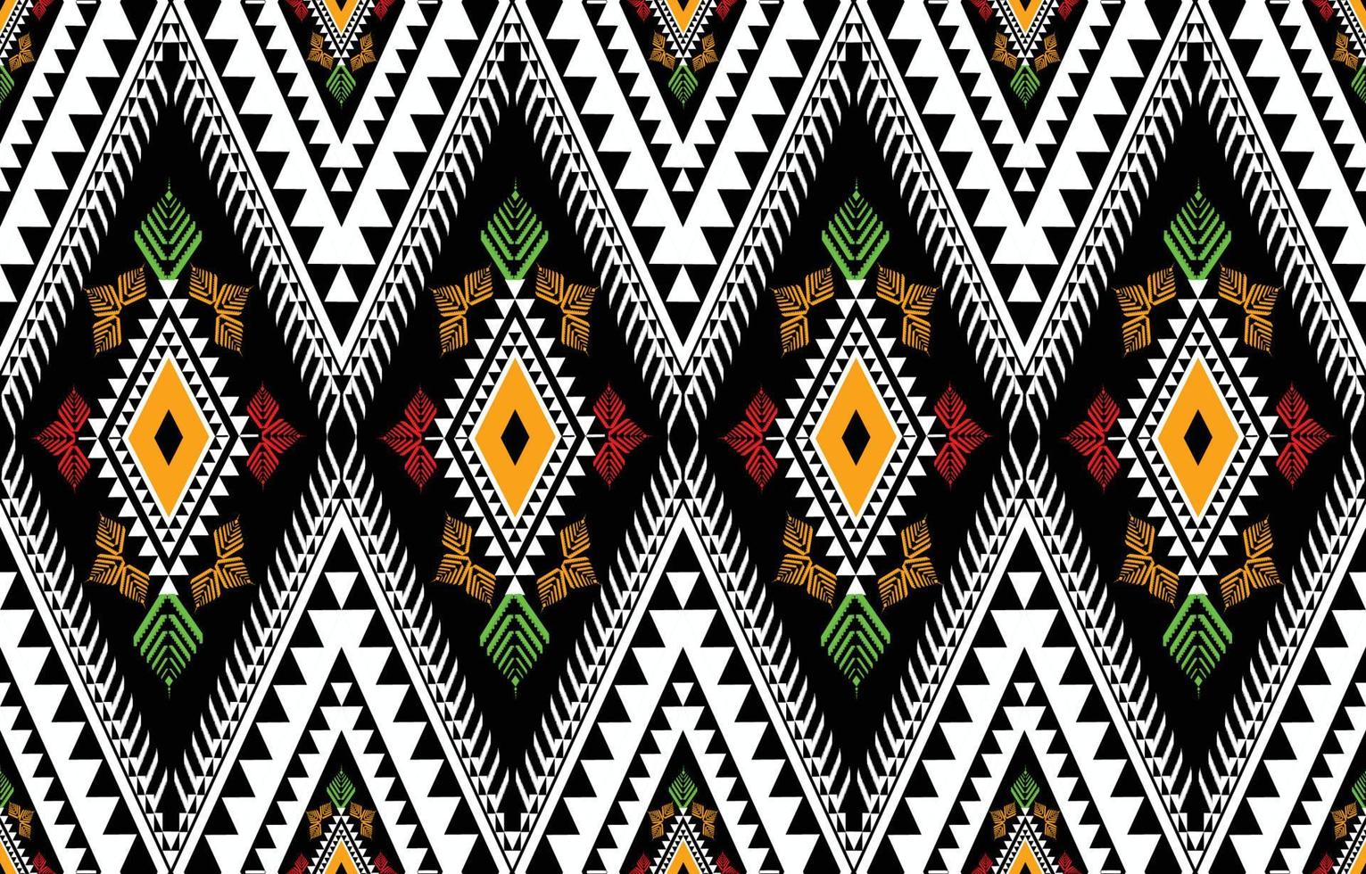 Geometric Ethnic American Western Aztec Motif Pattern Style Seamless Pattern Design For