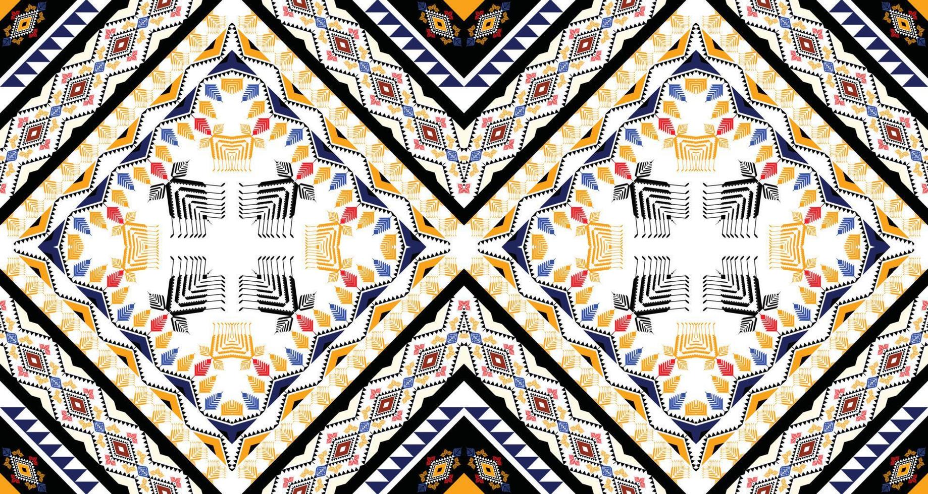 Geometric Ethnic American Western Aztec Motif Pattern Style Seamless Pattern Design For