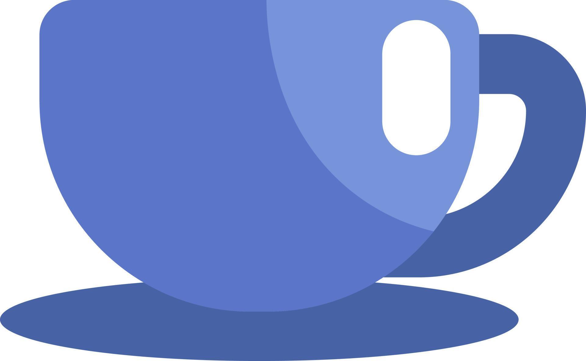Blue Coffee Cup Illustration Vector On A White Background 13765405