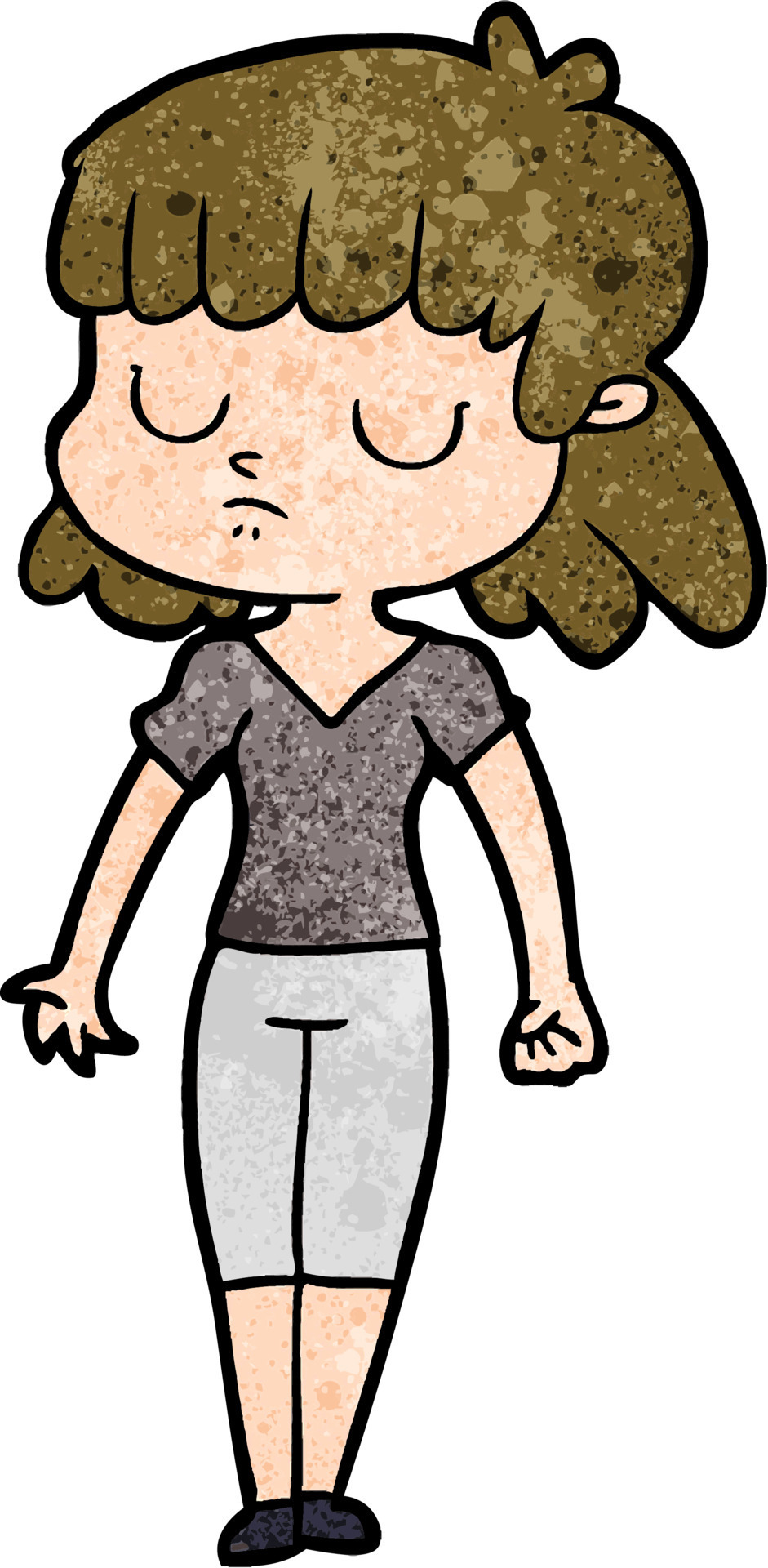 Vector woman character in cartoon style 13768938 Vector Art at Vecteezy