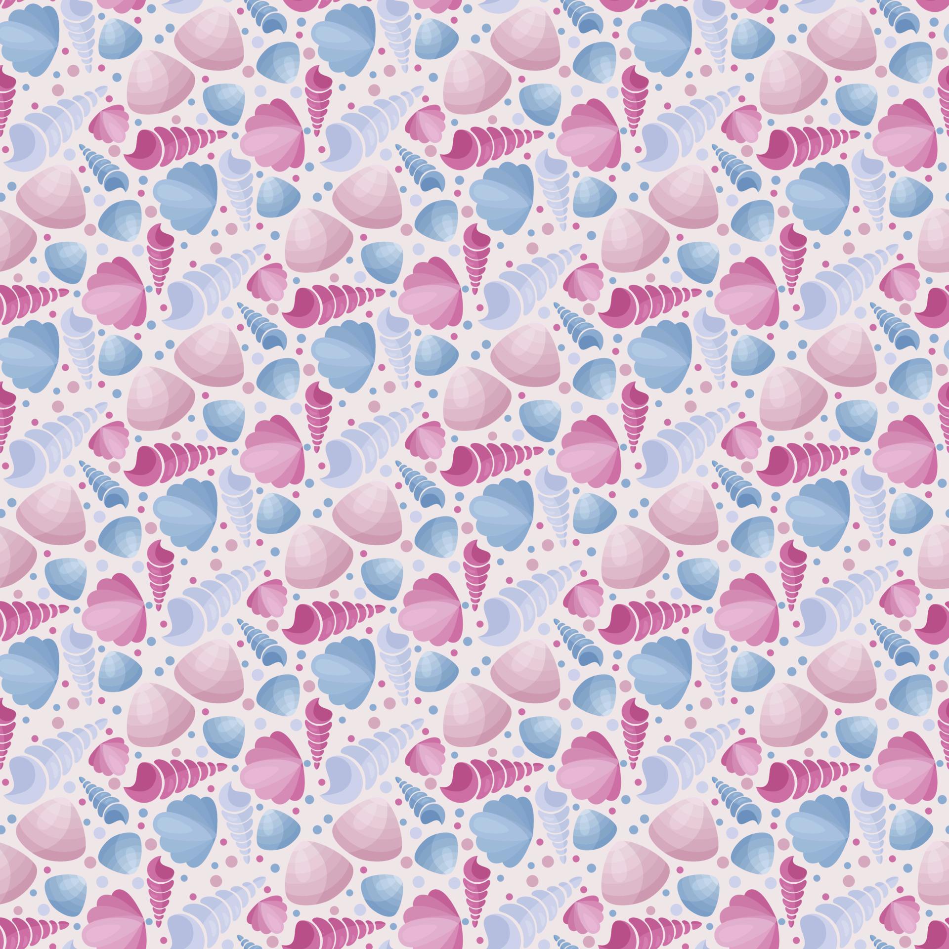 seashell seamless pattern 13769512 Vector Art at Vecteezy