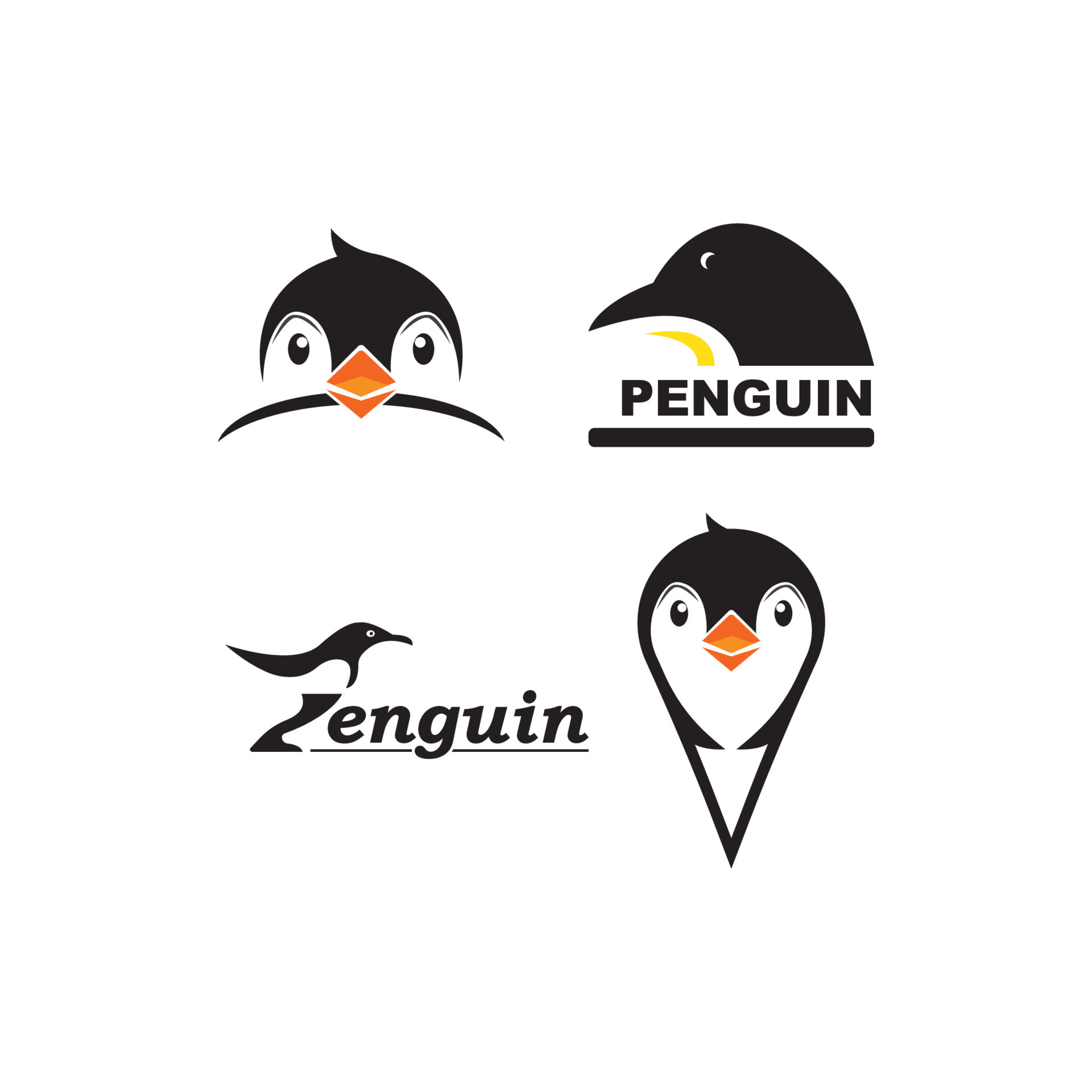 Penguin icon logo vector design 13771800 Vector Art at Vecteezy