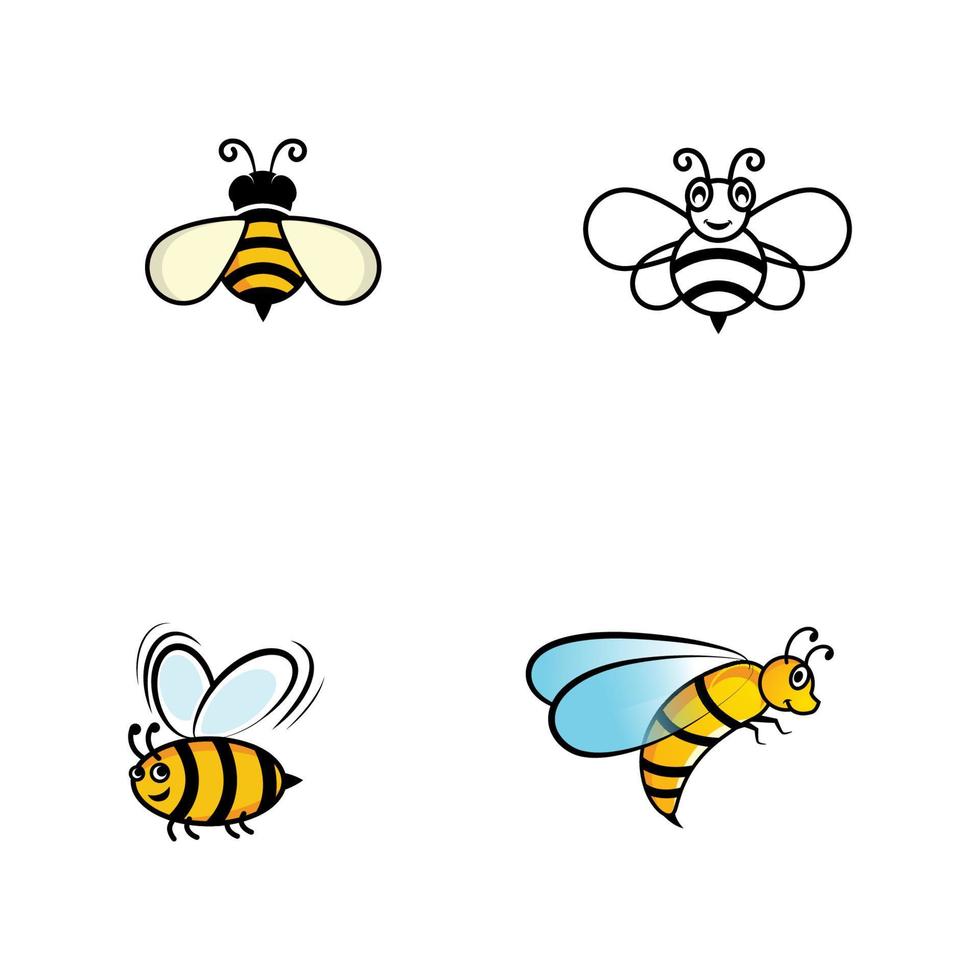 Bee vector icon illustration design template 13774347 Vector Art at ...