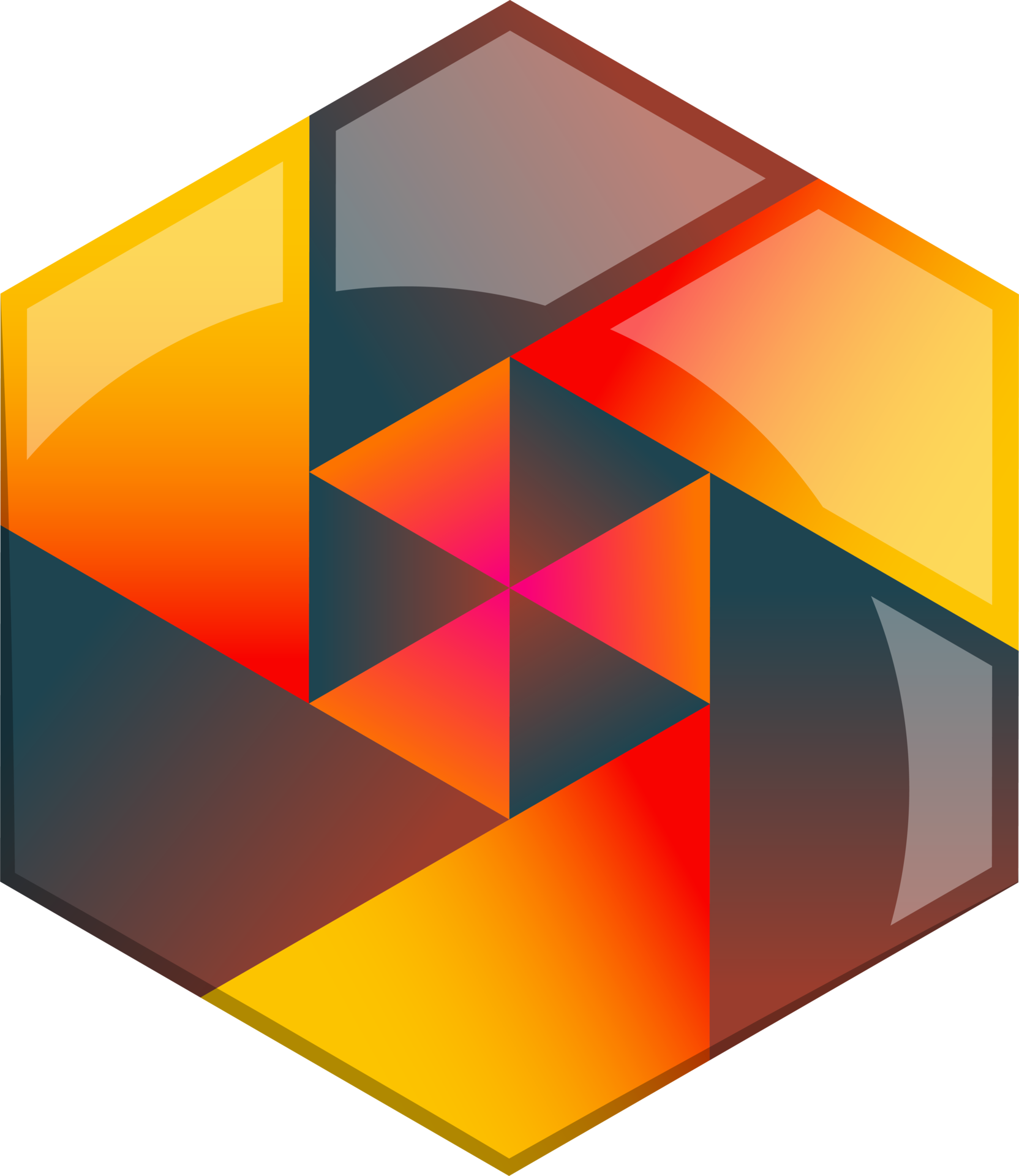 Free Abstract hexagon logo illustration in trendy and minimal style ...