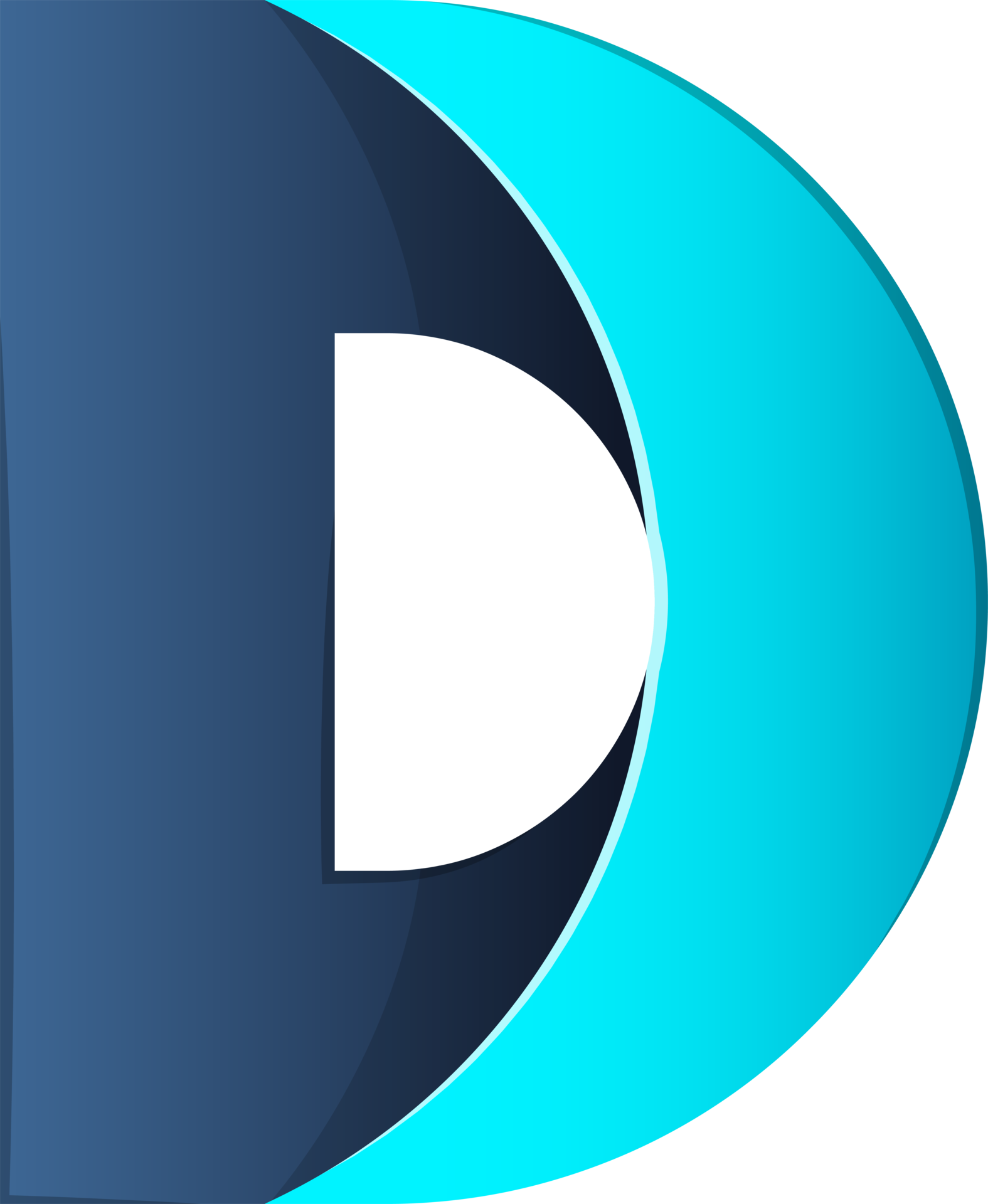 ilustración abstracta del logotipo de la letra d en un estilo moderno y minimalista 13775203 PNG