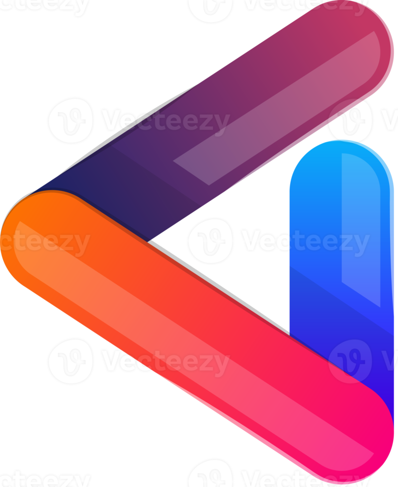 abstract drie lijnen logo illustratie in modieus en minimaal stijl 13775213 PNG