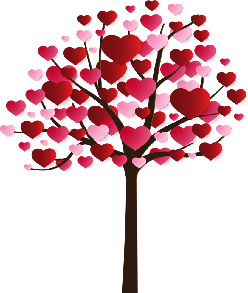 árvore com corações de amor 13775462 PNG árvore com corações de amor 13775462 PNG
